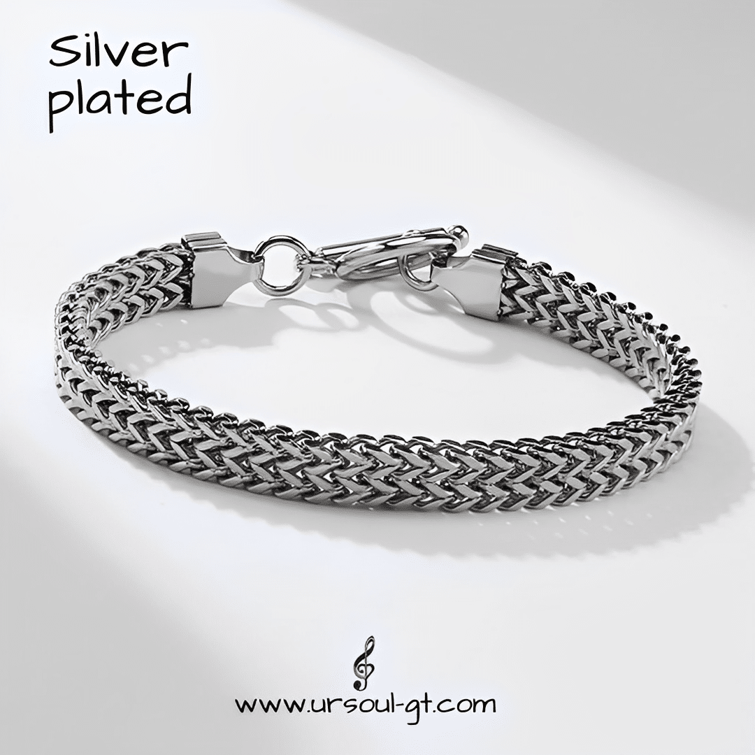 Elegante esclava colección Silver plated - Joyeria en Guatemala